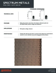 SPECTRUM METALS_5WL ORO - Breda Metals